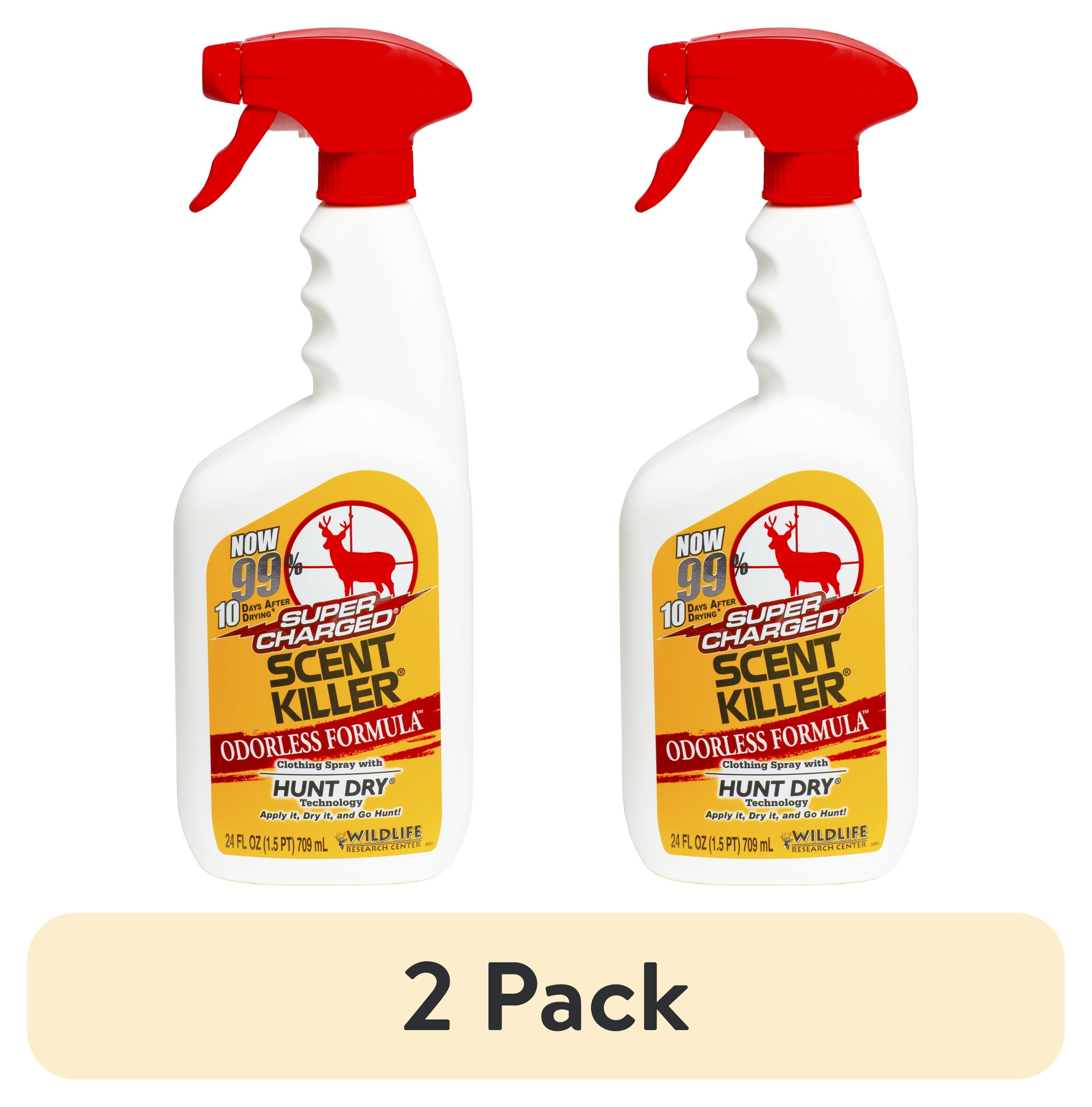 (2 pack) Wildlife Research Center Super Charged Scent Killer Spray, 24 ...