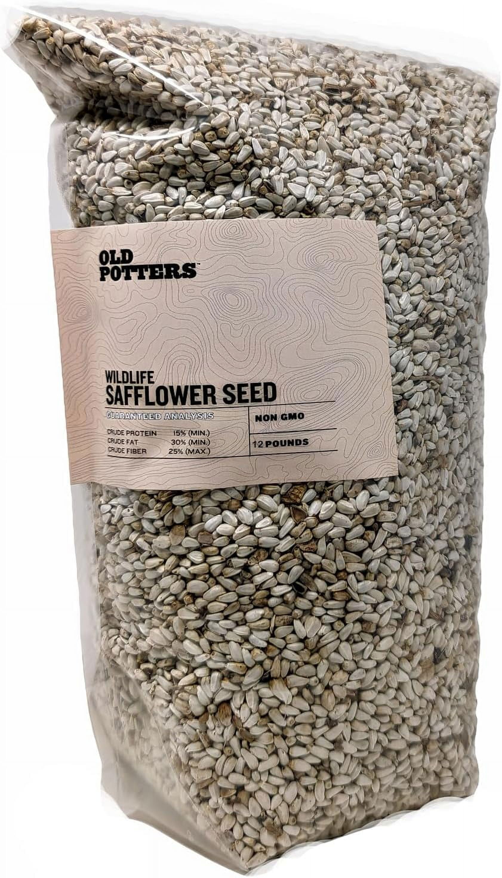 Wildlife Safflower Seed for Wildlife Bird Feeding, Non-GMO and USA ...