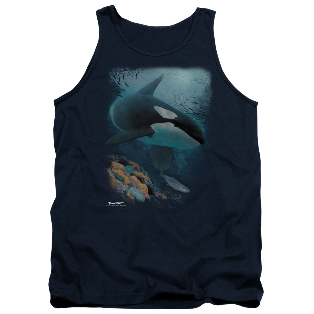 Wildlife Salmon Hunter Orca Adult Tank Top Navy - Walmart.com
