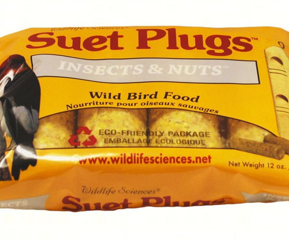 Wildlife Sciences WSC788 Insects & Nuts Suet Plugs (12 oz) - Walmart.com