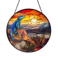 Wildlife Window Panel – Blue Lizard Stained Glass Style - Walmart.com