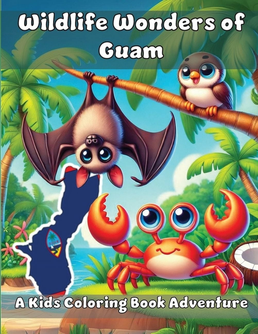 Wildlife Wonders of Guam: A Kids Coloring Book Adventure, (Paperback ...