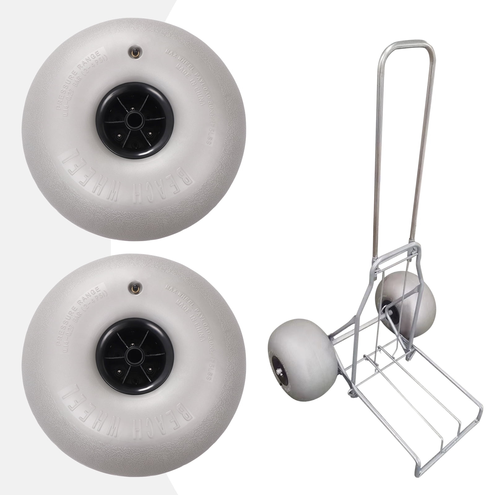 Wildnix 16-Inch Beach Inflatable Wheels with Low-Pressure Design for ...