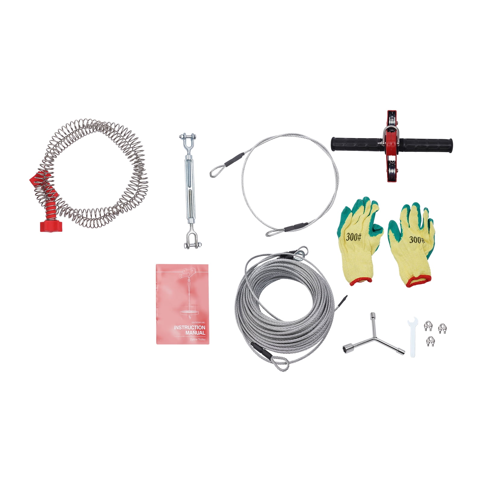 Wildnix 160ft Zipline Kit for Kids and Adults – Heavy-duty Cable System ...