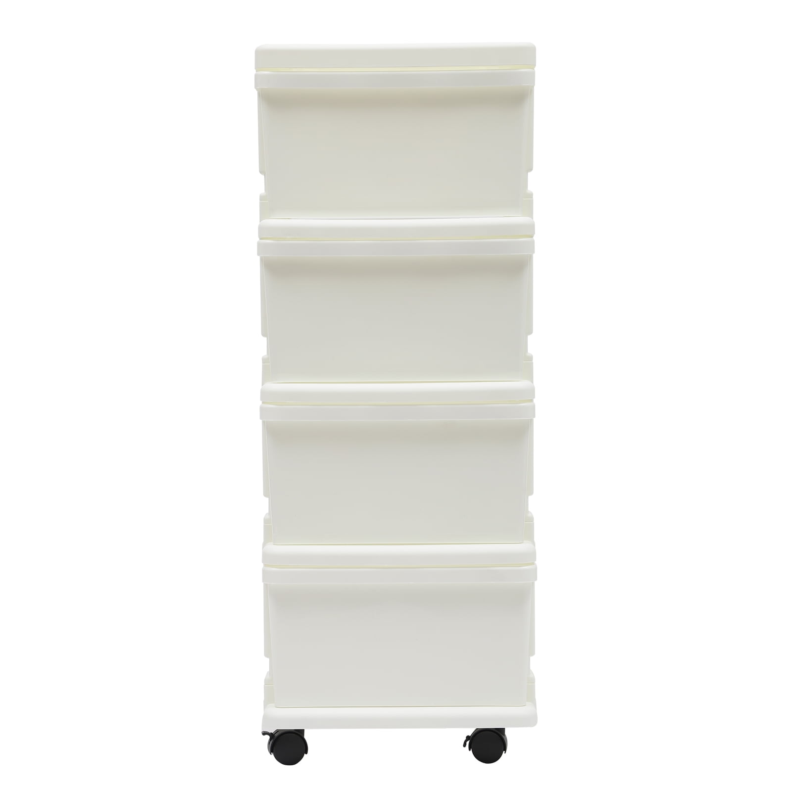 Wildnix 4-Drawer Storage Organizer, Rectangular Drawer Organizer with ...