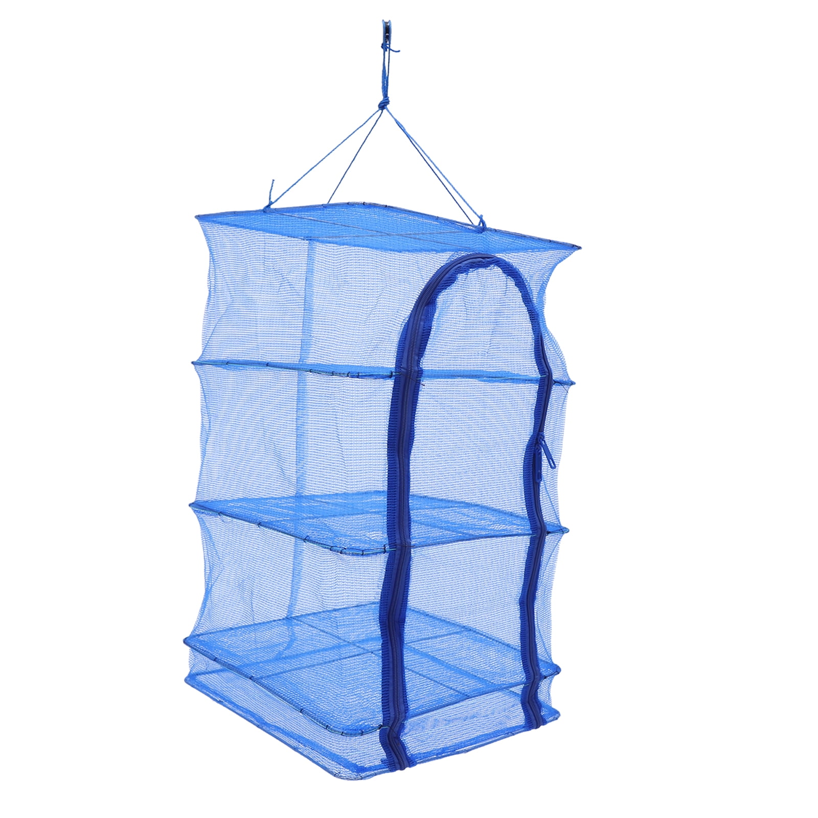 Wildnix 4-Tier Wall Mounted Drying Rack, Folding Fish Mesh Drying Rack ...