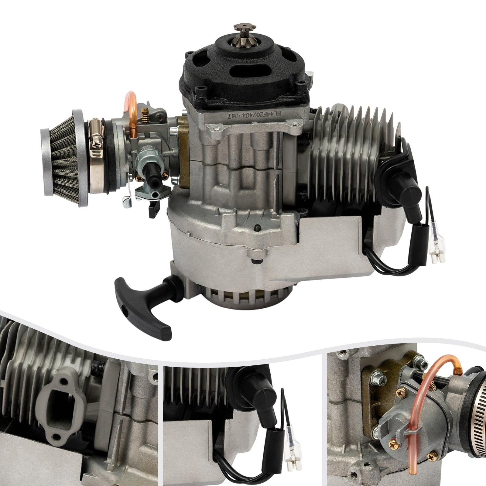 Wildnix 49cc Motor Engine Two-Stroke 3HP Single Cylinder with Large 0 ...