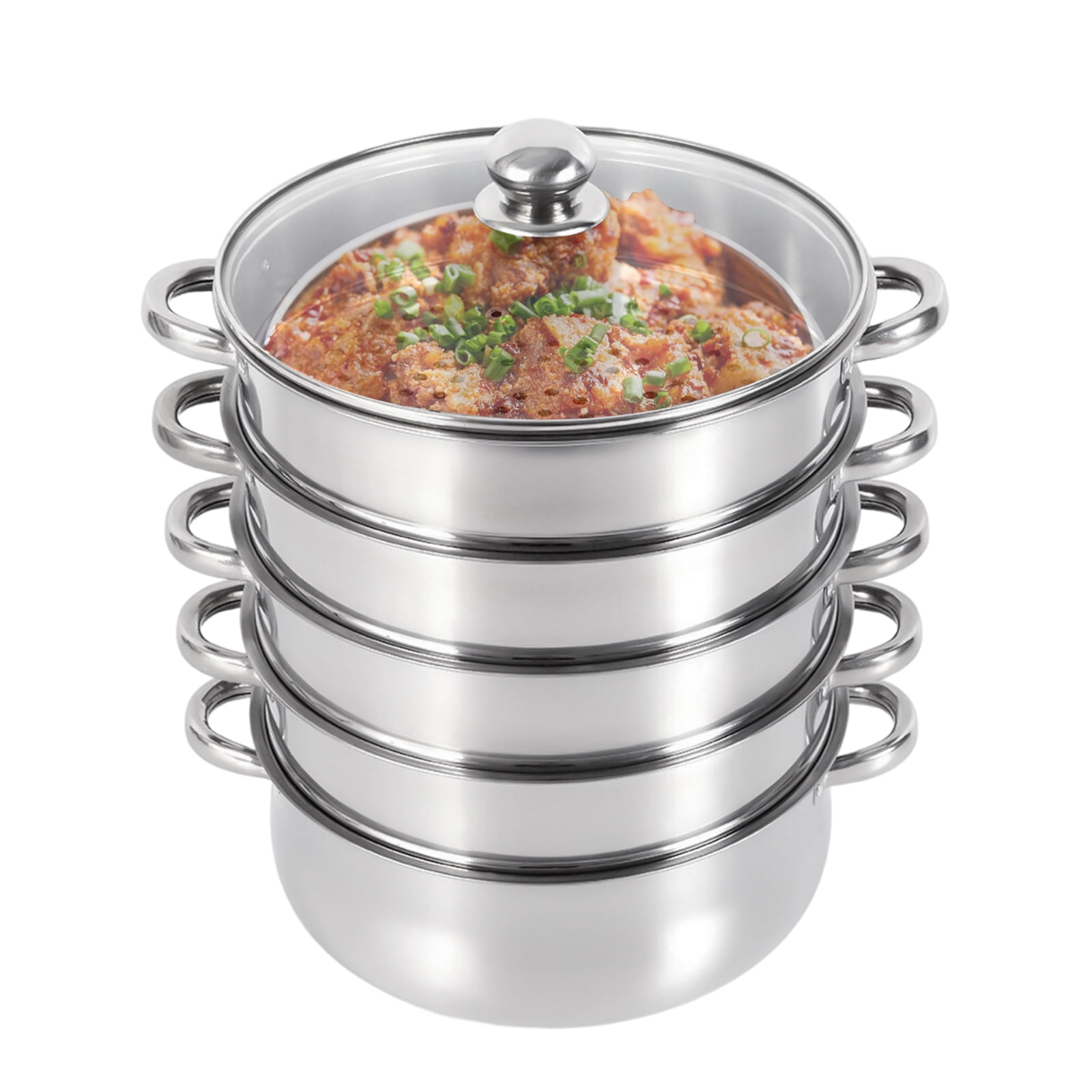 Wildnix 5-Tier Steamer for Cooking, Stainless Steel Pot with Explosion ...