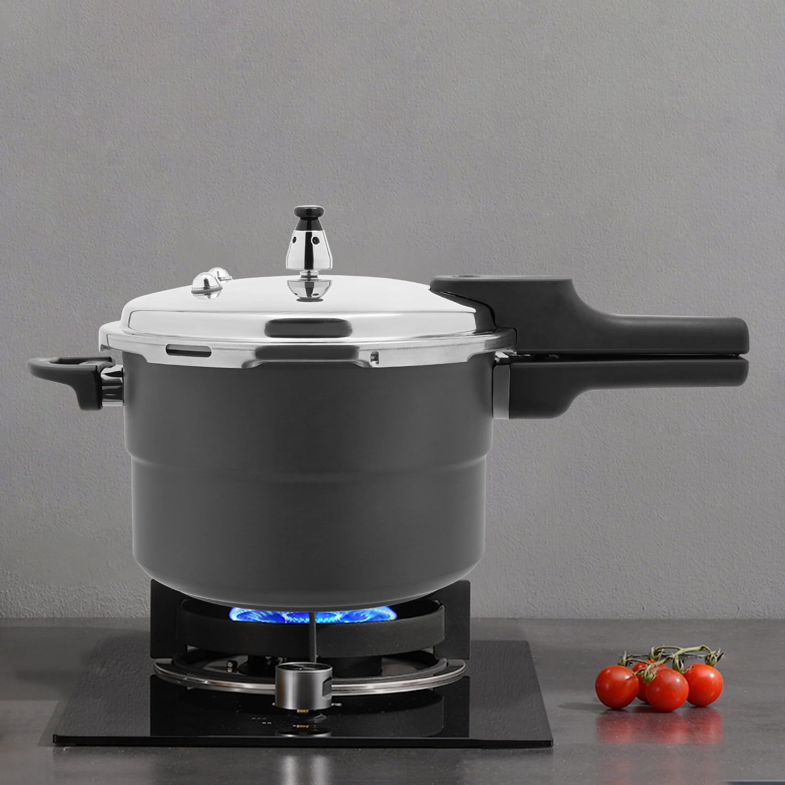 Wildnix 5L Stainless Steel Pressure Cooker with Steaming Rack, High ...
