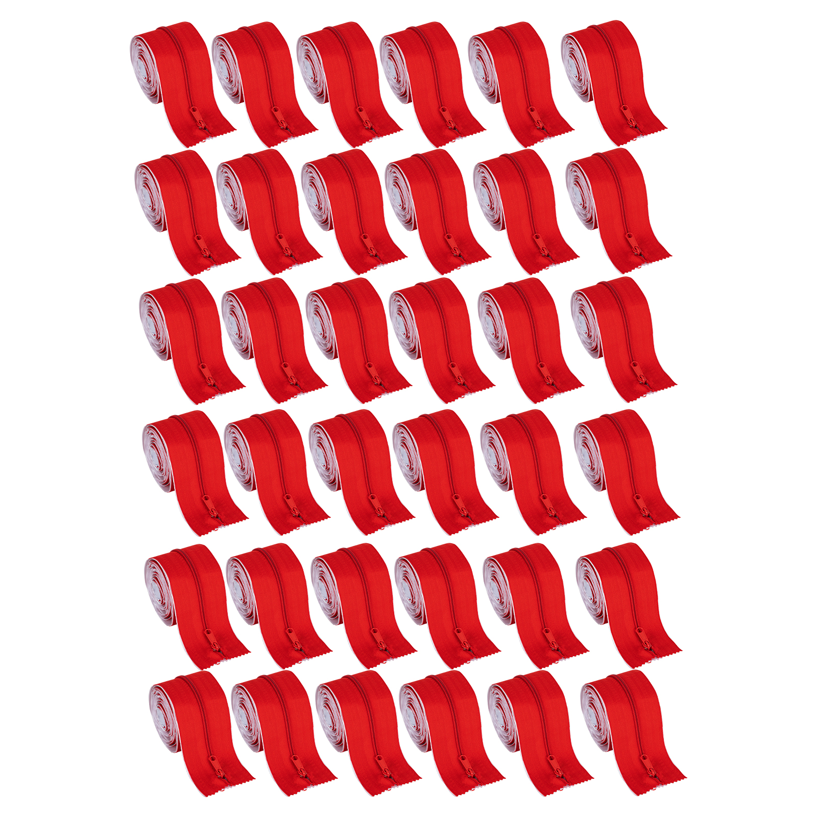 Wildnix 7ft Red Nylon Door Zipper Tape, Self-Adhesive Smooth Zipper for ...