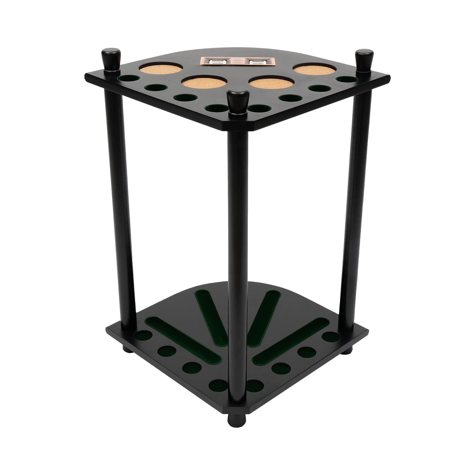 Wildnix 8-Hole Pool Cue Rack, Fan-Shaped Billiard Stick Holder with ...