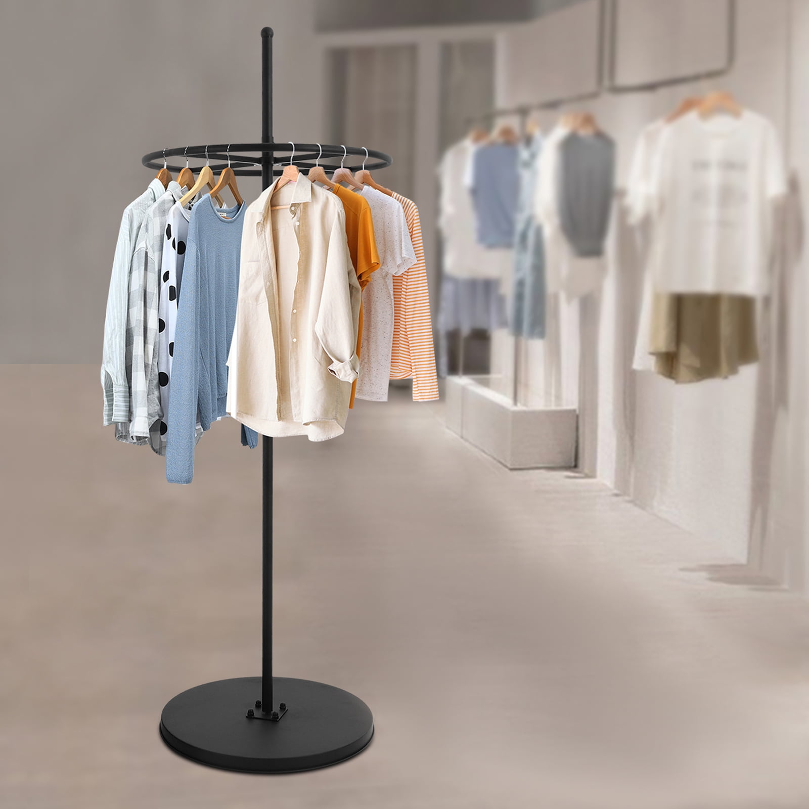 Wildnix Adjustable Height Retail Counter Display Rack, 360° Rotatable ...