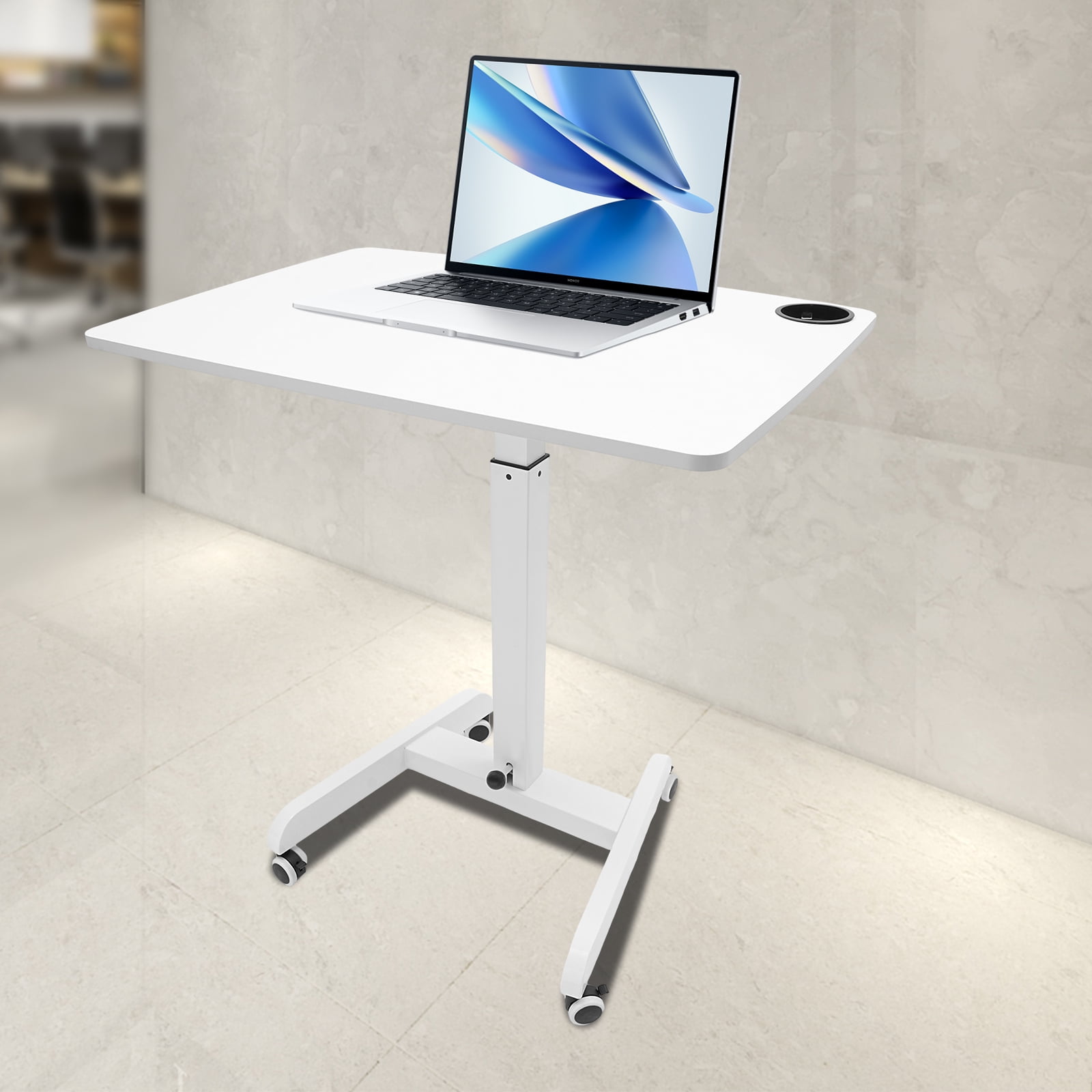 Wildnix Adjustable Stand Up Computer Workstation with Pneumatic Spring ...