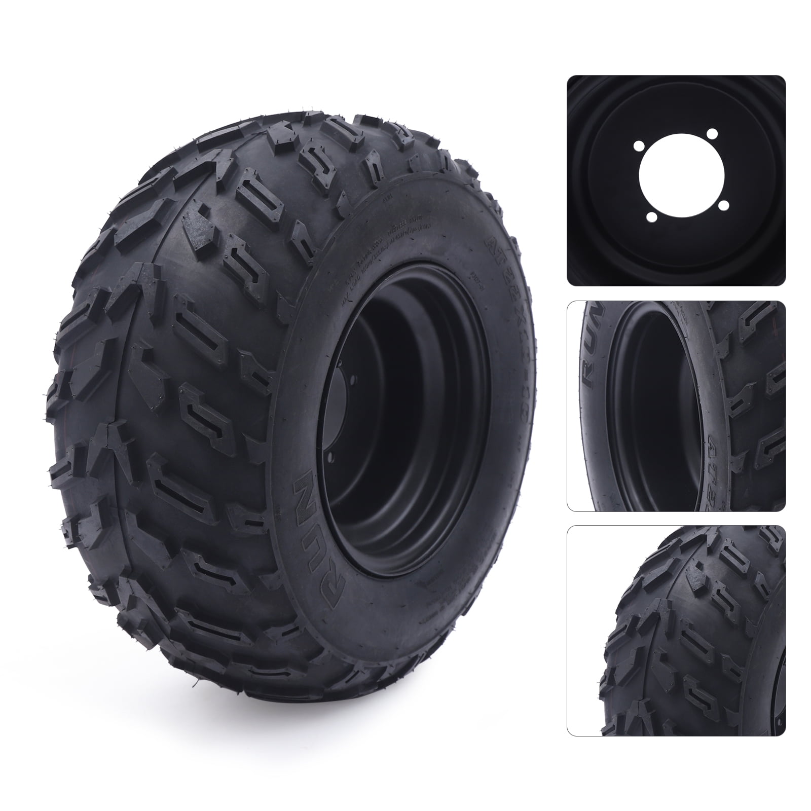 Wildnix All-Terrain Front and Rear Wheel, 6-Layer Anti-Puncture Rubber ...