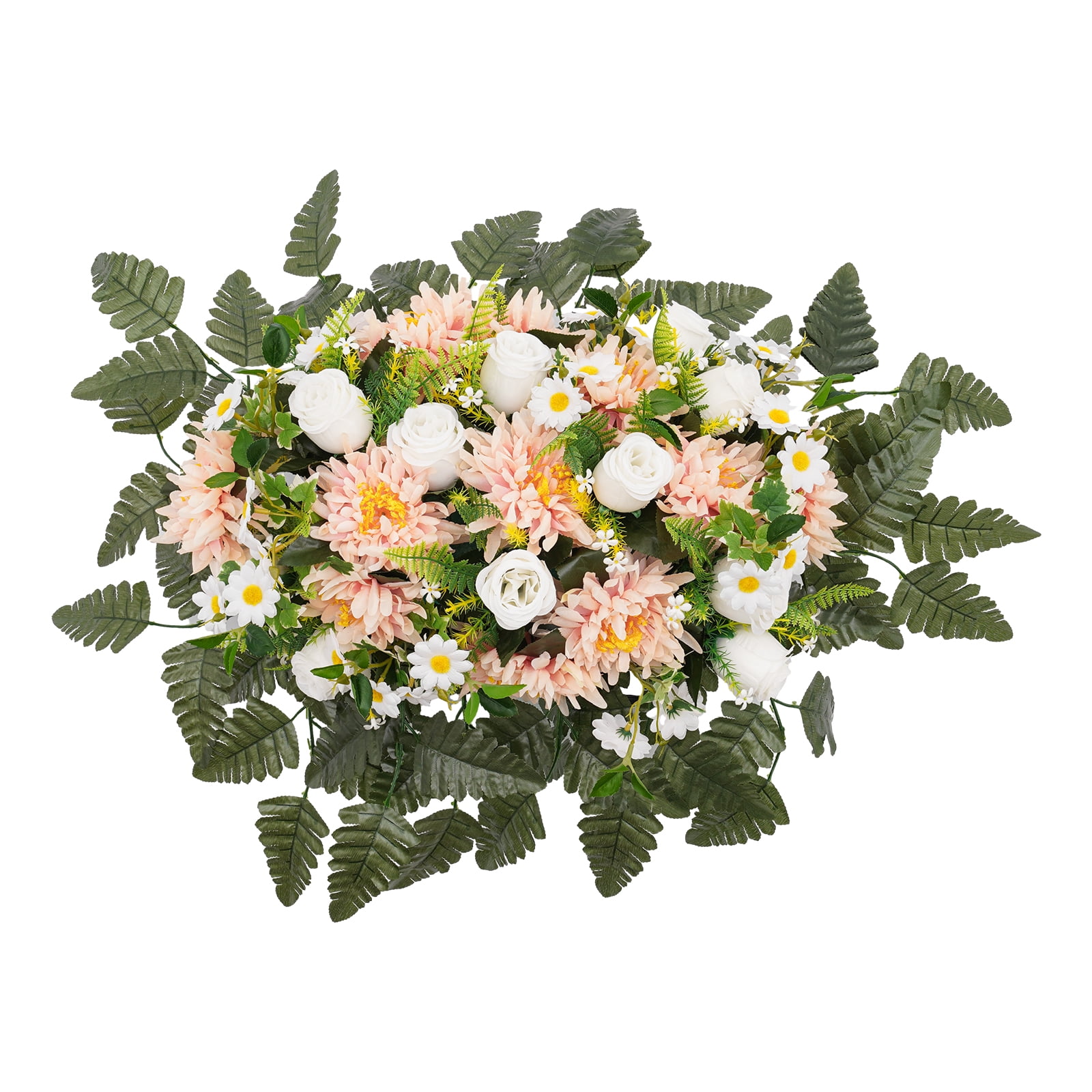 Wildnix Artificial Cemetery Flower with Silk Cloth, Iron Wire, and ...