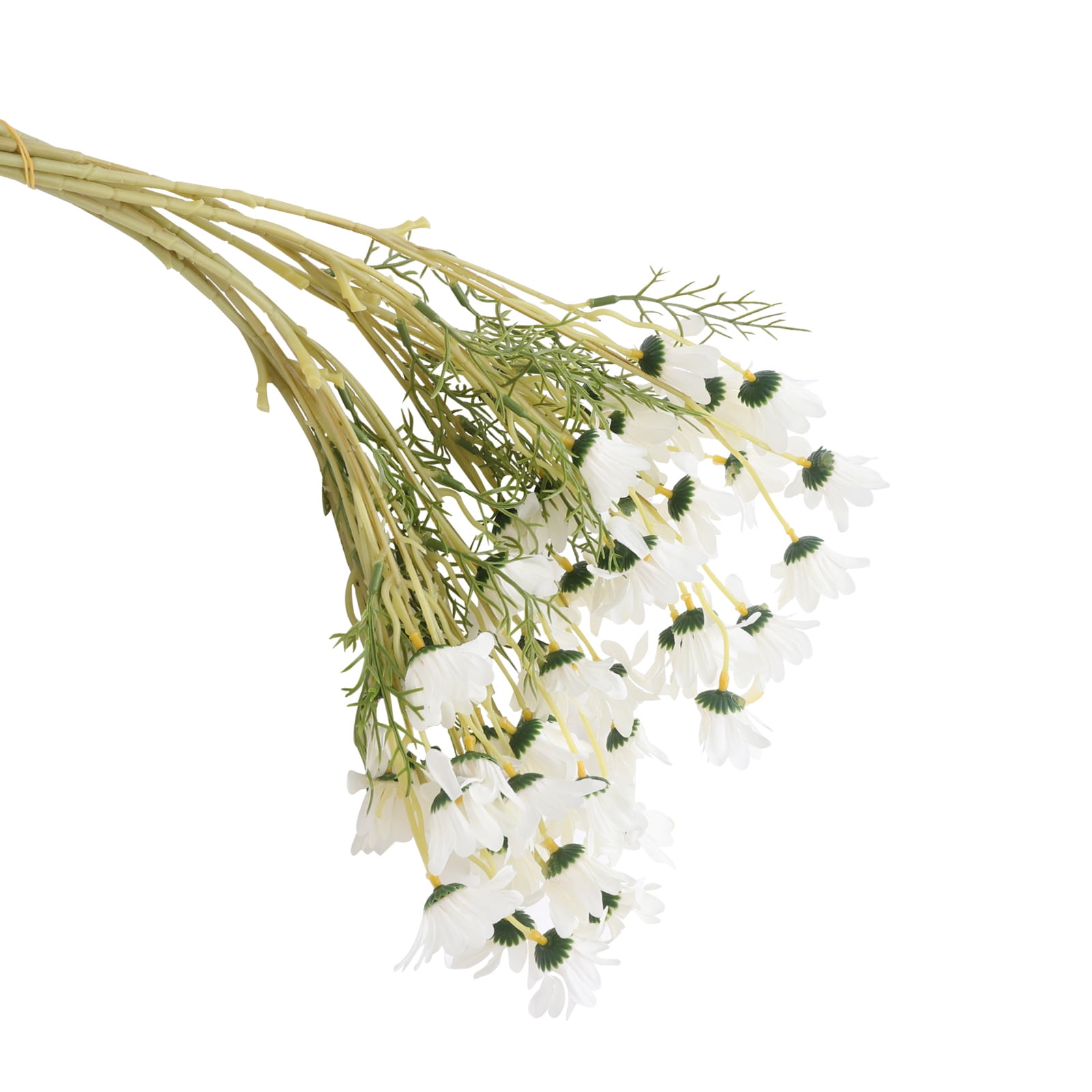 Wildnix Artificial Daisy Flower Bouquet, 50 Silk Fabric Flowers ...