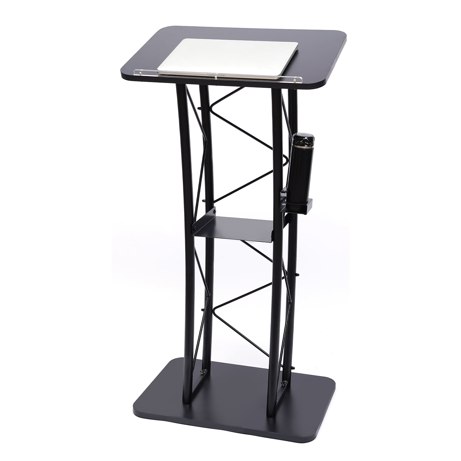 Wildnix Black Curved Podium with Baffle and Cup Holder, Ideal for ...