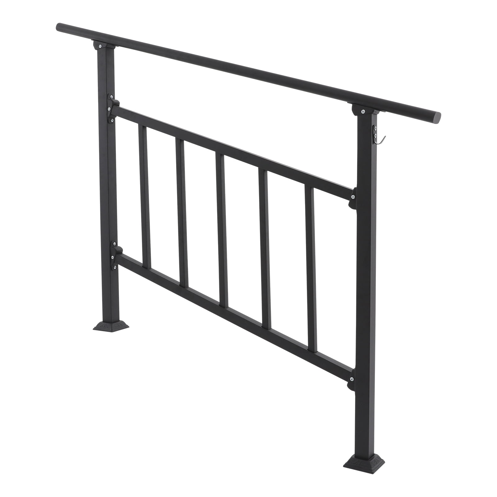 Wildnix Black Handrails for Outdoor Steps, 440 lbs Load Capacity ...