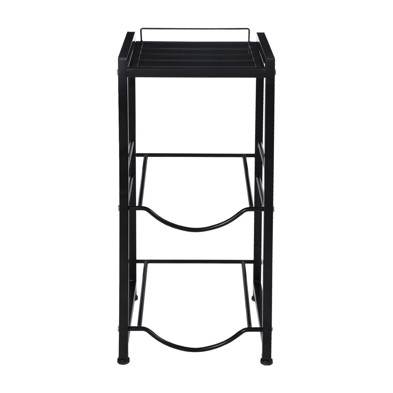 Wildnix Black Water Jug Rack with Adjustable Feet, 3-Tier Design, Holds ...