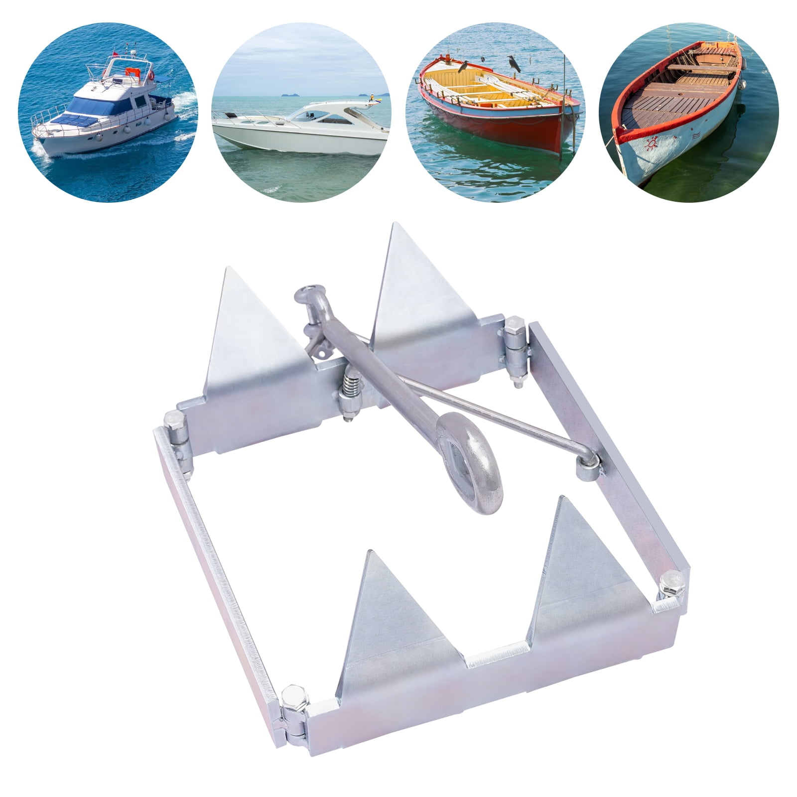 Wildnix Boat Sliding Cube Anchor, Foldable, Steel Construction with ...