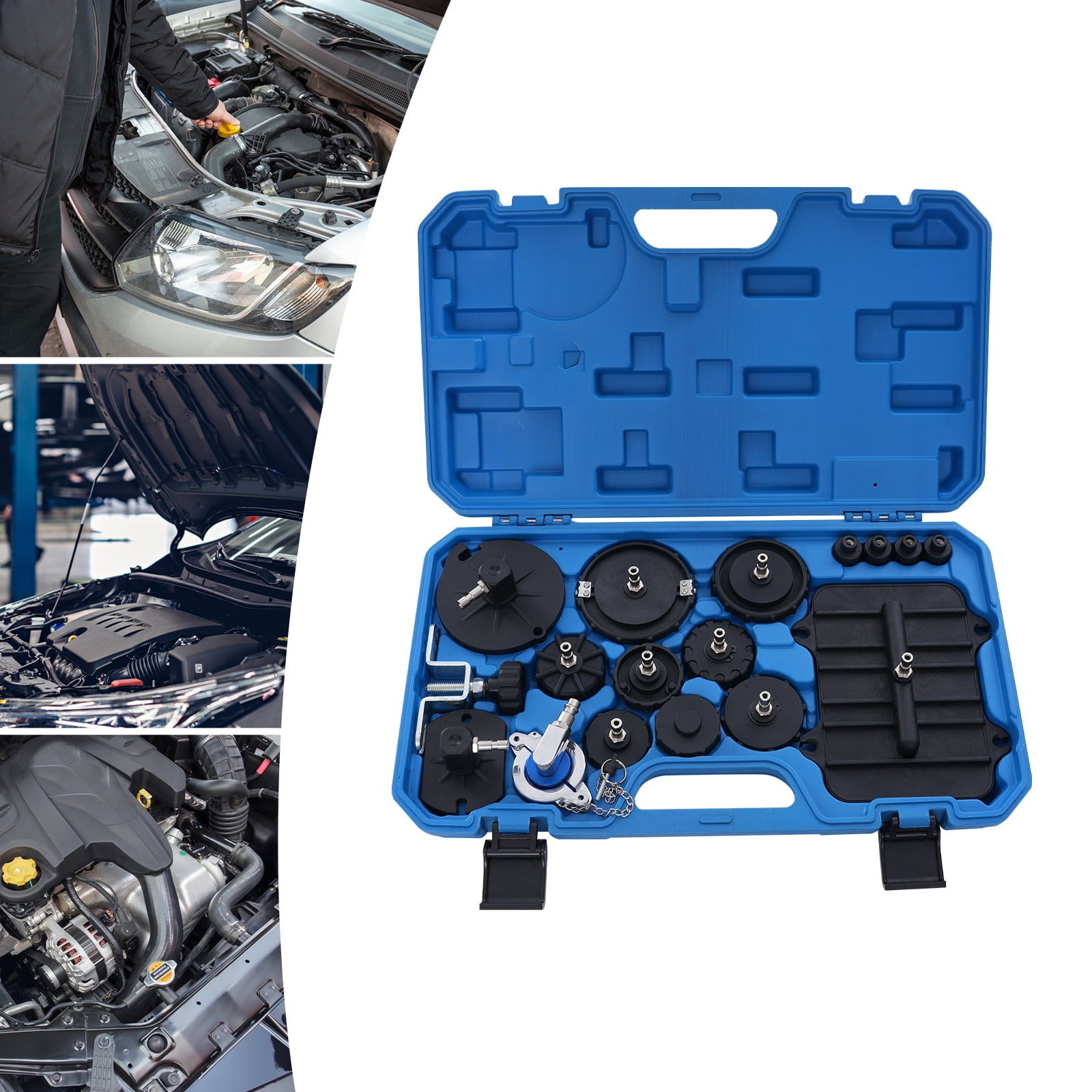 Wildnix Brake Fluid Bleeder Master Cylinder Kit, 12 Adapters, Standard ...