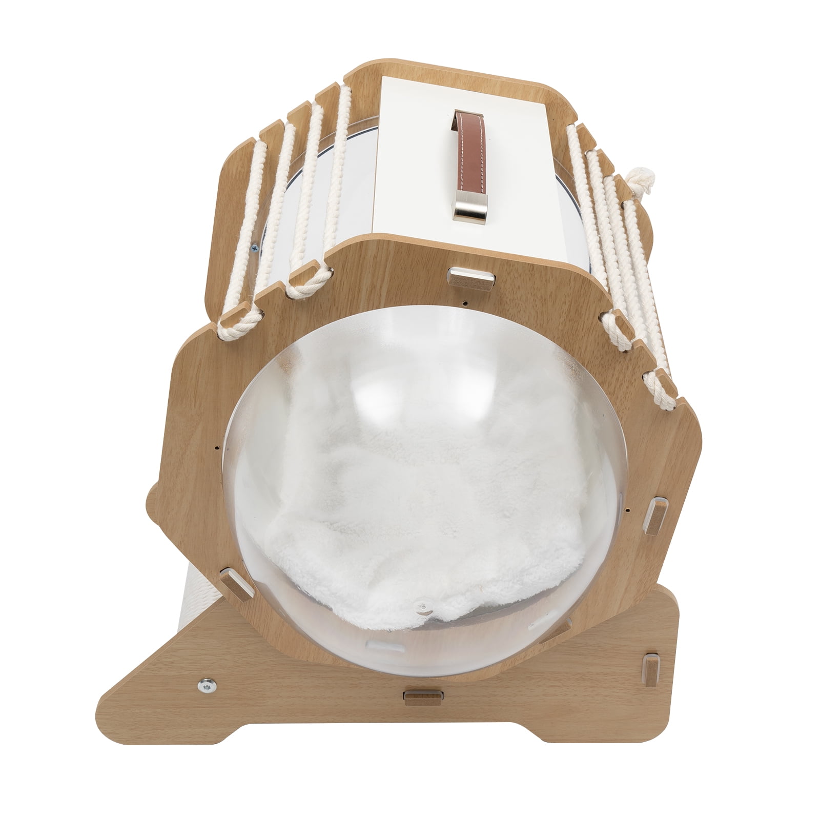 Wildnix Cat House with Detachable Base and Handle, Durable MDF and ...