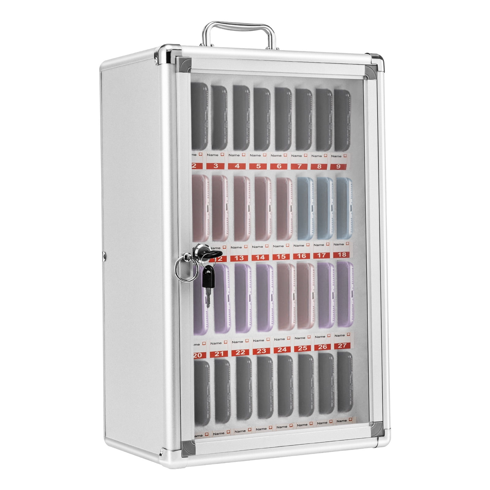 Wildnix Cell Phones Storage Cabinet – Holds Up to 36 Phones, MDF Panel ...