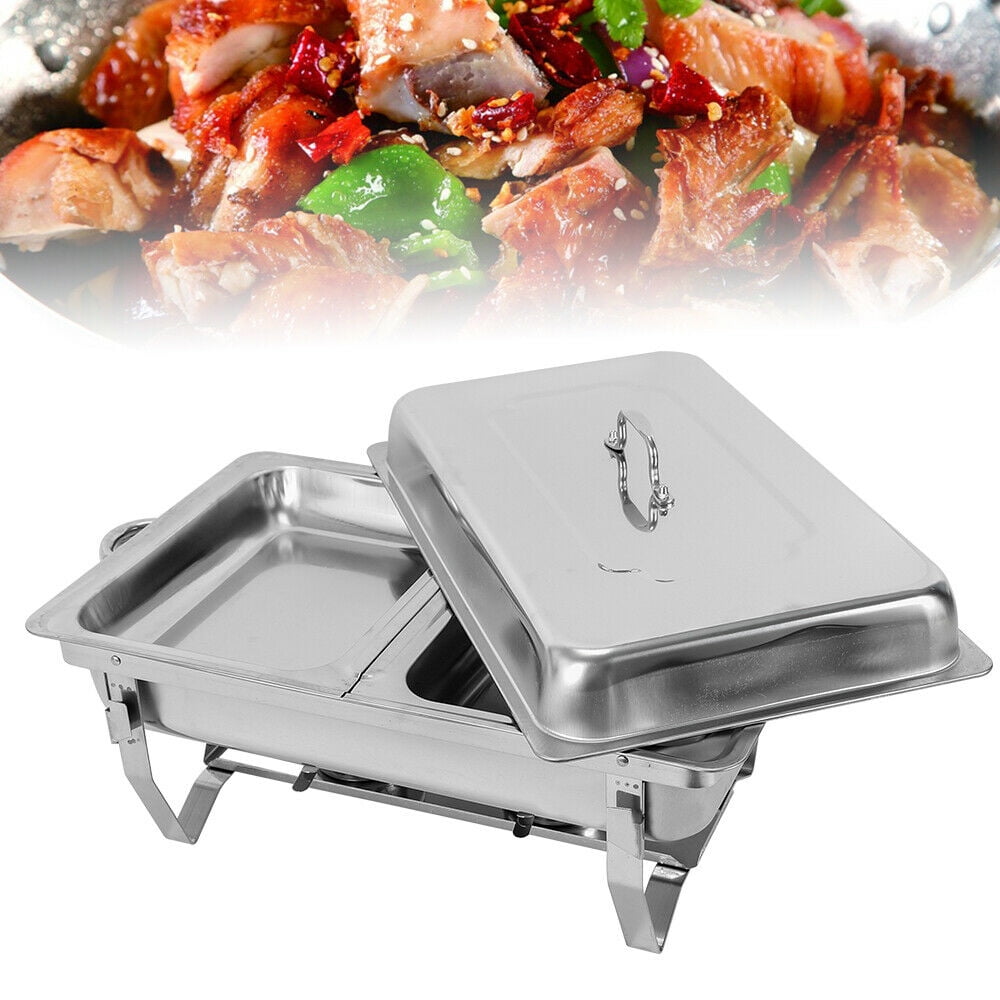 Wildnix Chafing Dish Set - Stainless Steel Buffet Warmer with Water ...