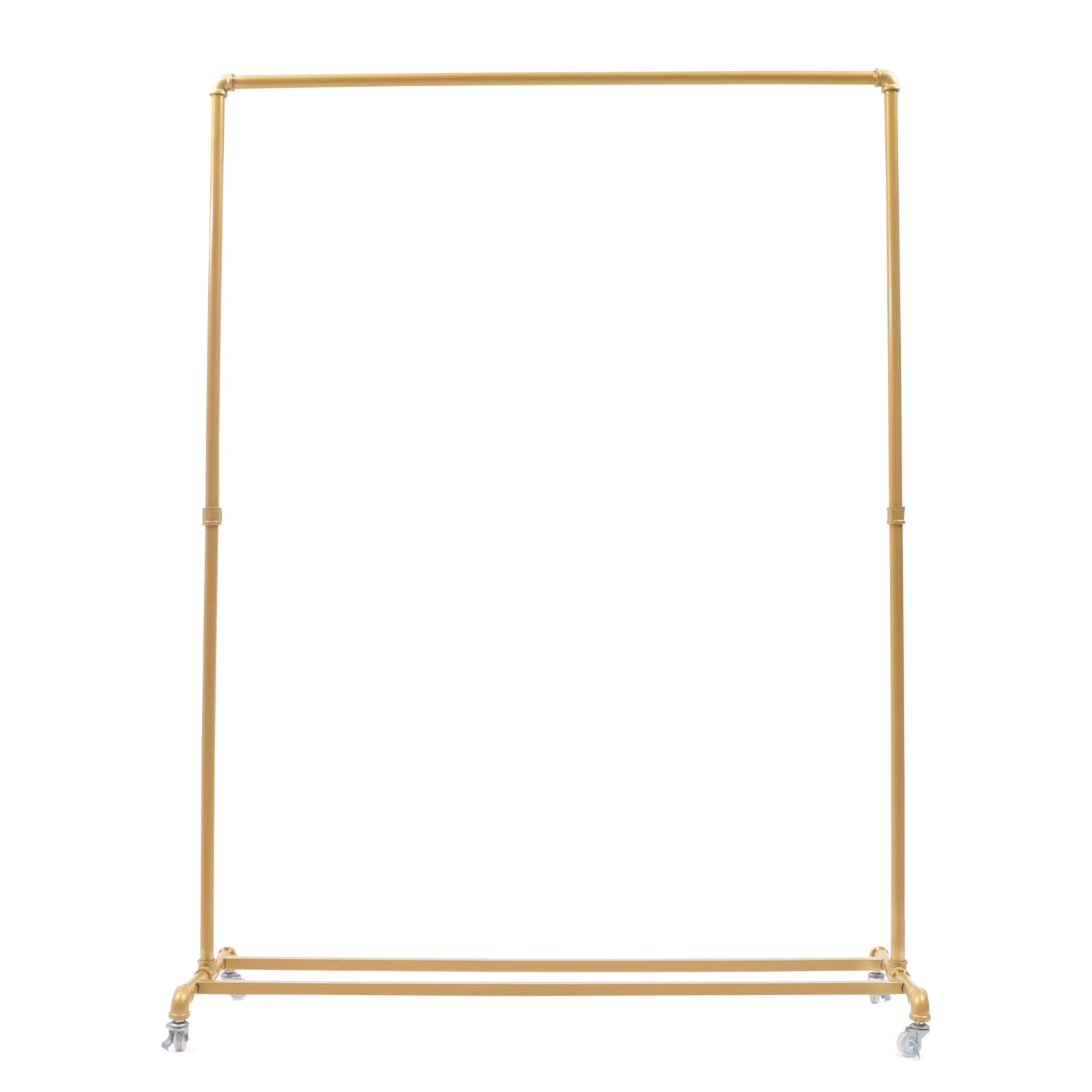 Wildnix Clothing Hanging Rack with Wheels, Heavy-Duty Iron Frame, 10kg ...