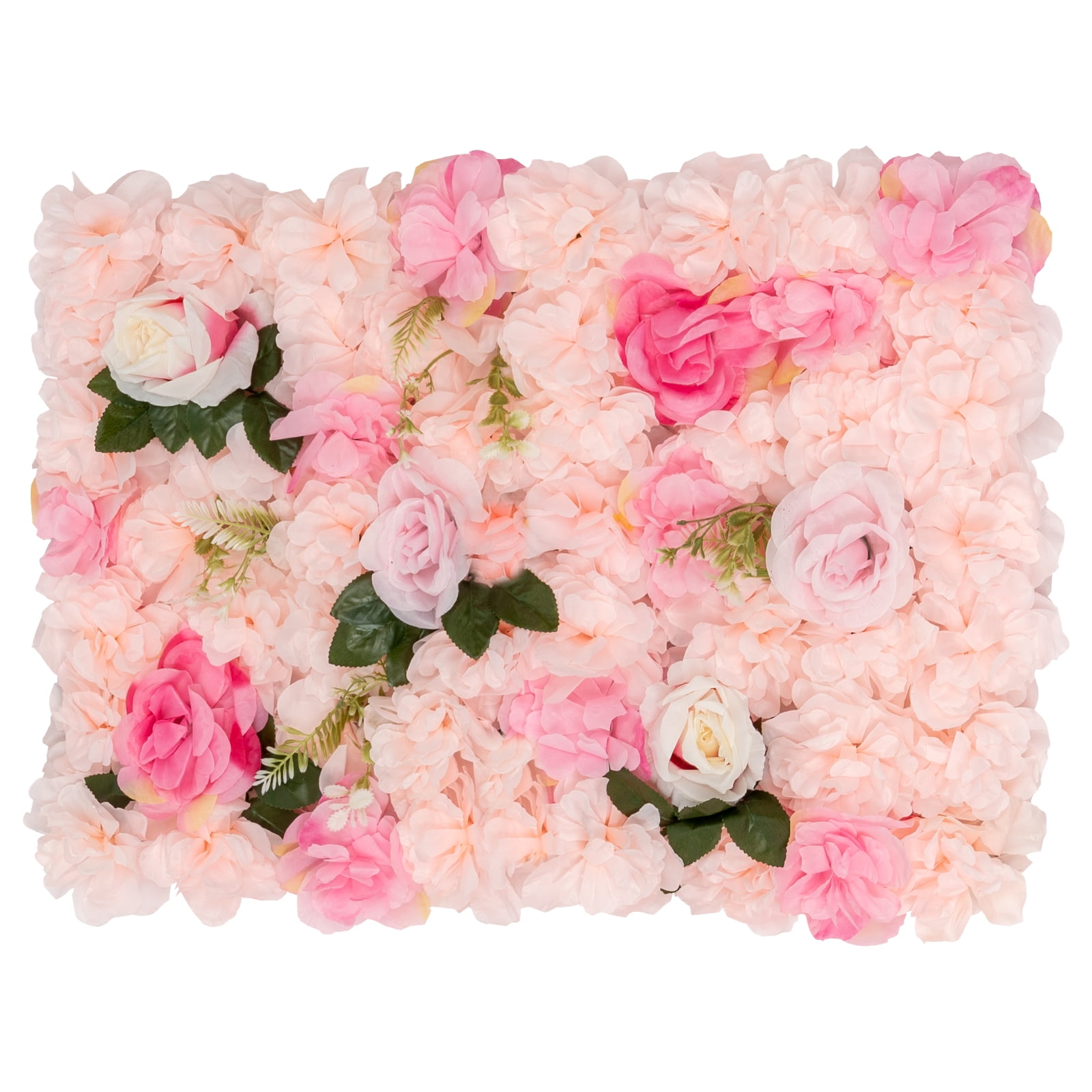 Wildnix Durable Artificial Flower Wall, Set of 6 Panels with Roses ...