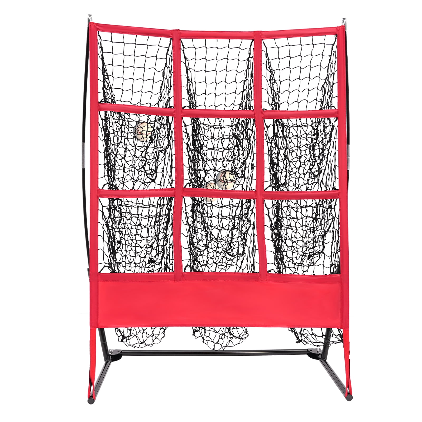 Wildnix Durable Baseball Throwing Net with Nine-Grid Design, High ...