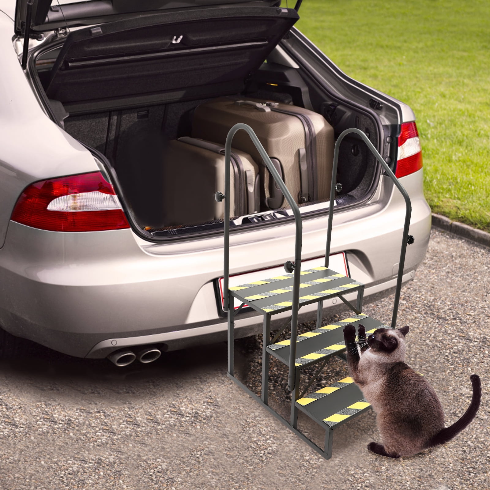 Wildnix Durable RV Stairs Handrails Ladder, Corrosion-Resistant Q235 ...