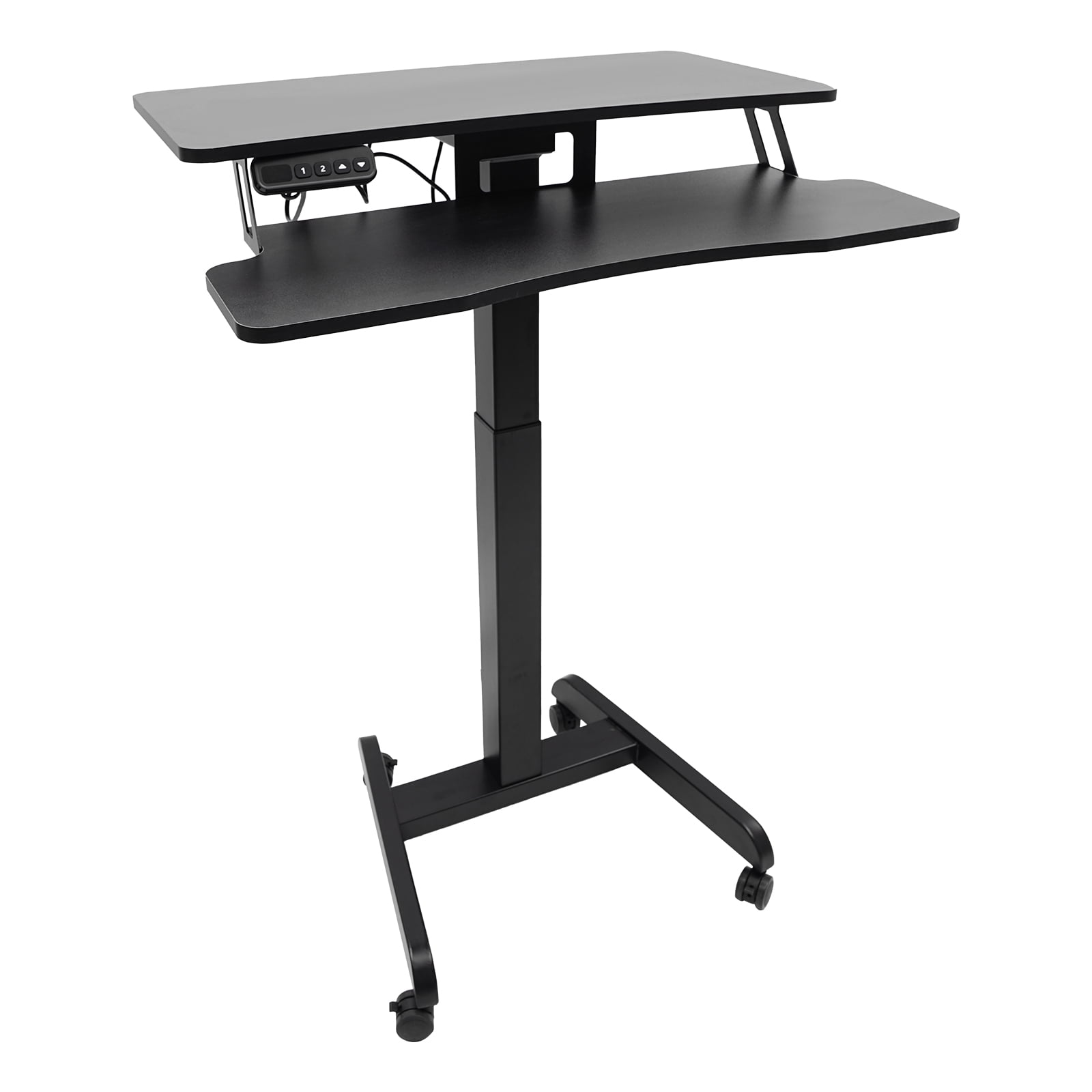 Wildnix Electric Stand Up Computer Workstation Desk, Adjustable Height ...
