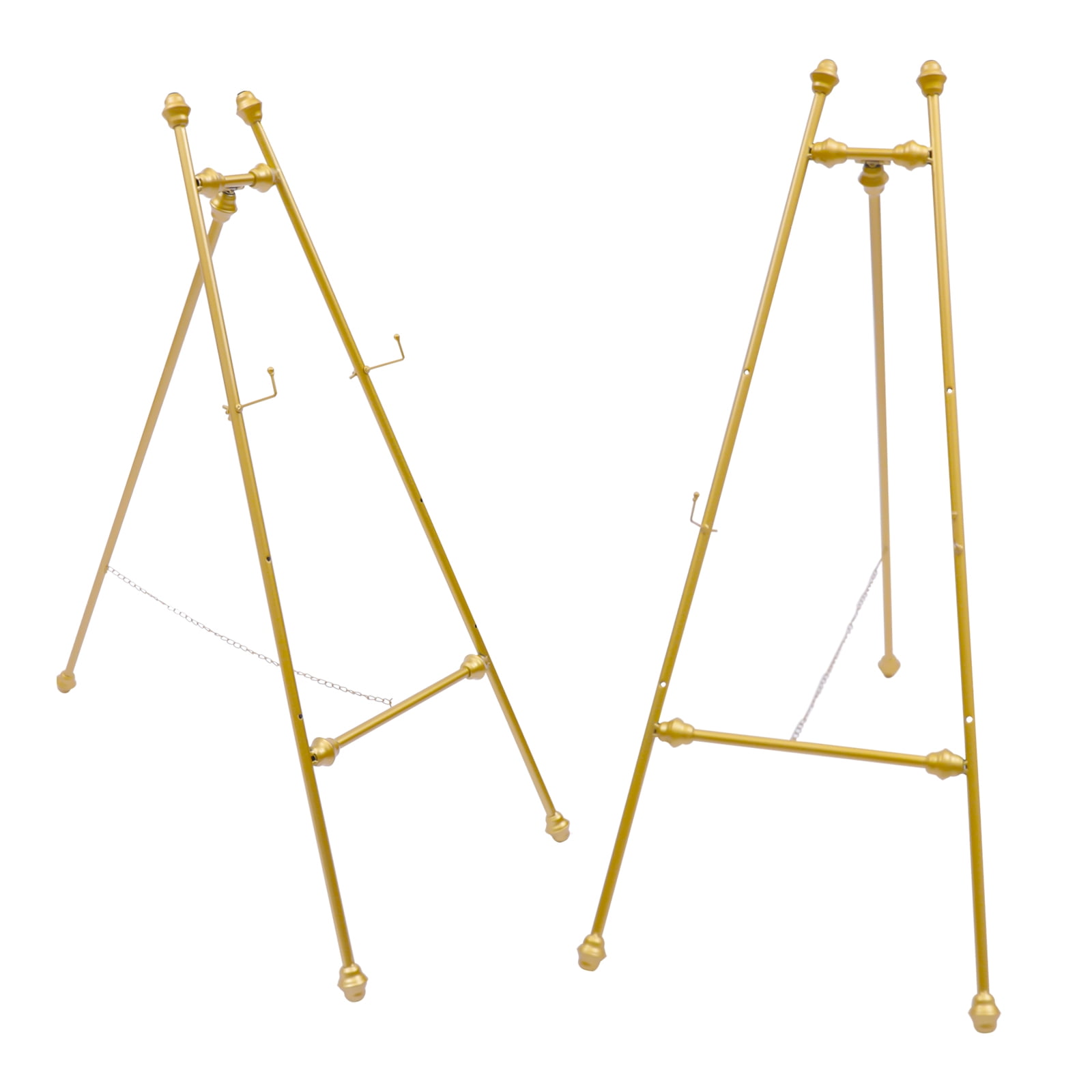 Wildnix Elegant Golden Roadway Wedding Easel Stand, Durable Iron Frame ...
