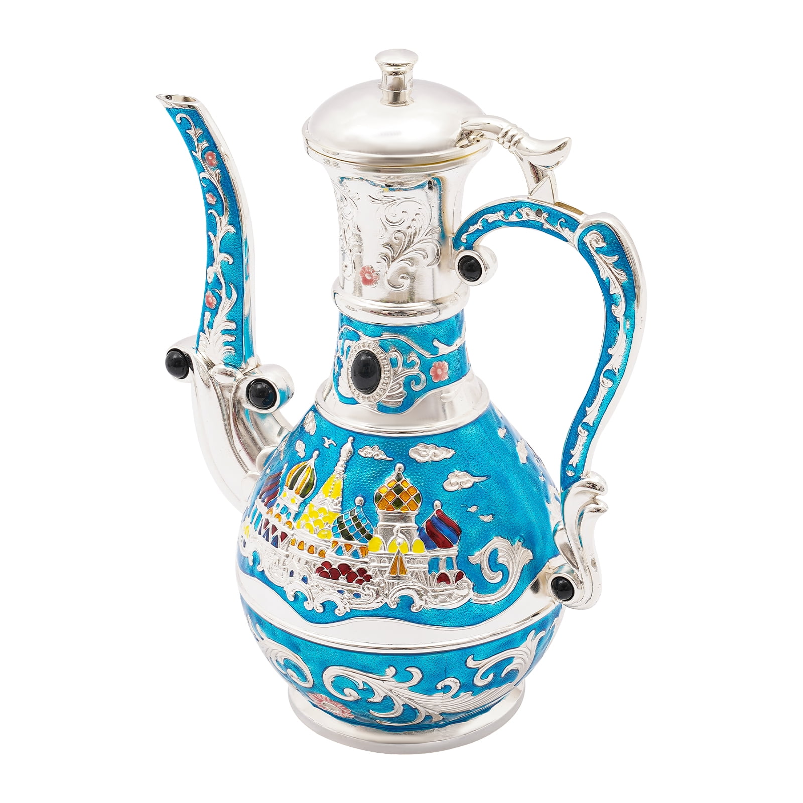 Wildnix Exquisite Tea Set with 6 Teacups and 800ml Teapot, Antique ...