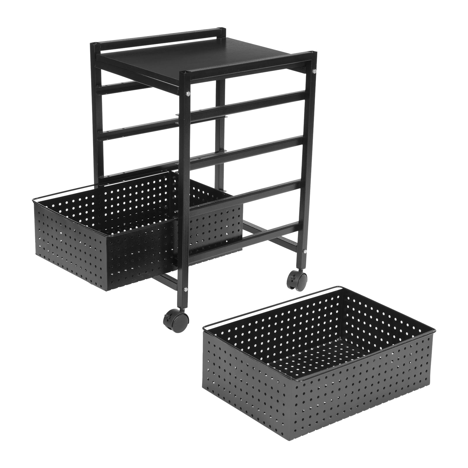 Wildnix File Cart with 2/4 Tiers, Carbon Steel, Rust-Resistant, 44 ...