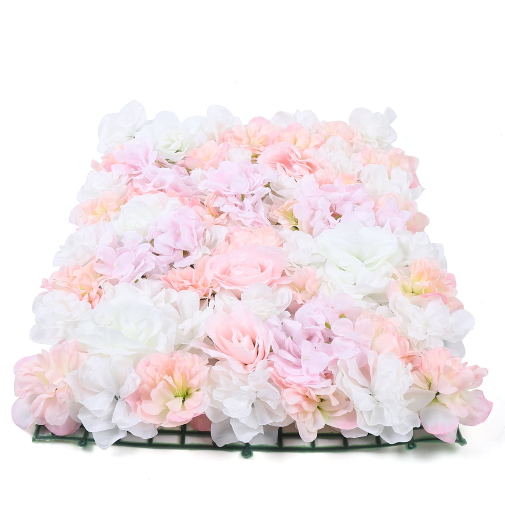 Wildnix Flower Wall Set of 12, Artificial Plastic and Silk Panels ...