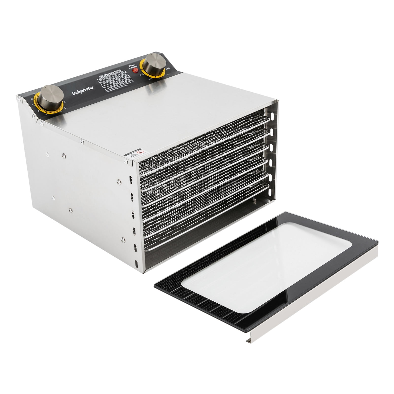 Wildnix Food Dehydrator with 6 Trays, Adjustable Temperature 30-90°C ...