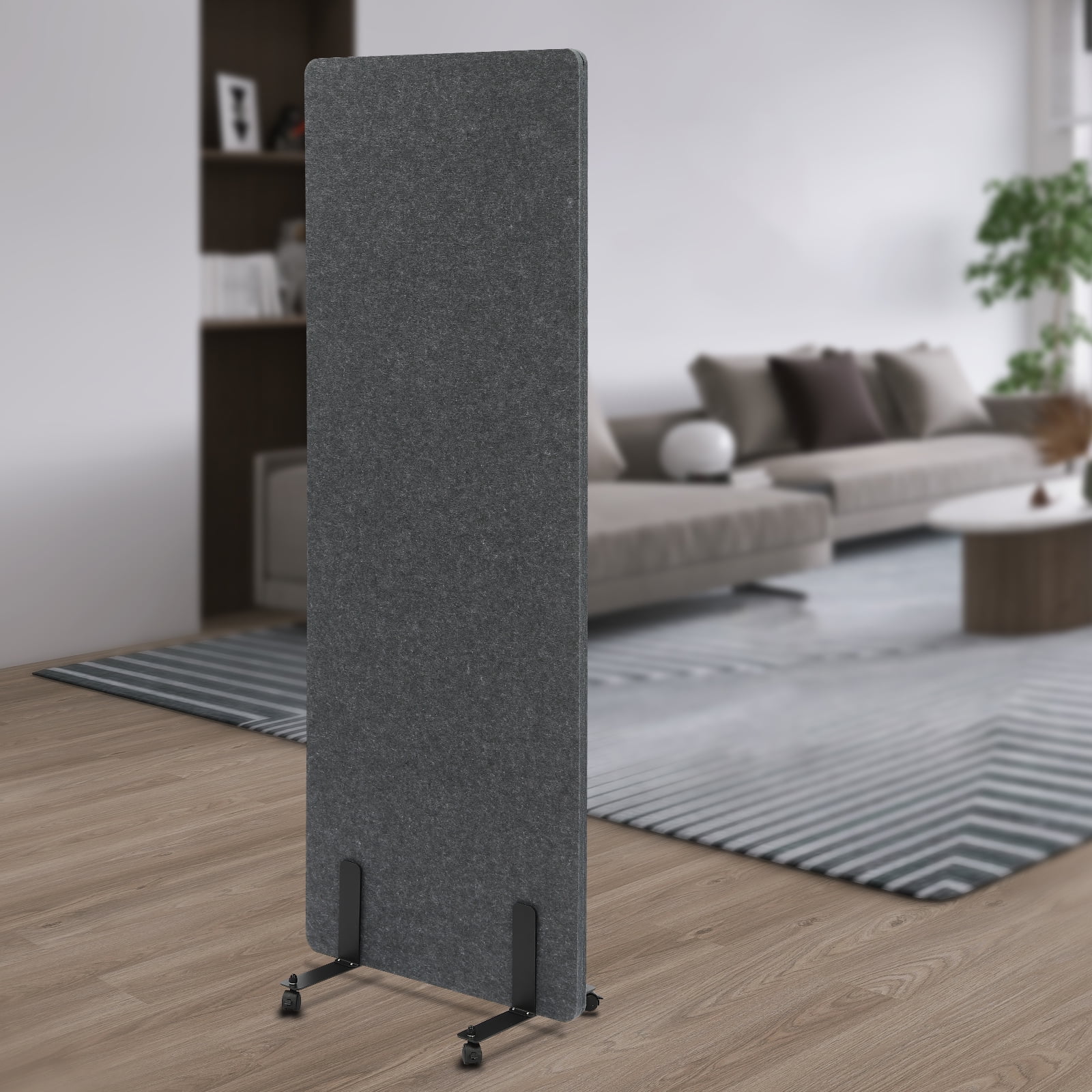 Wildnix Freestanding Acoustic Desk Divider Privacy Panel, 66-Inch High ...