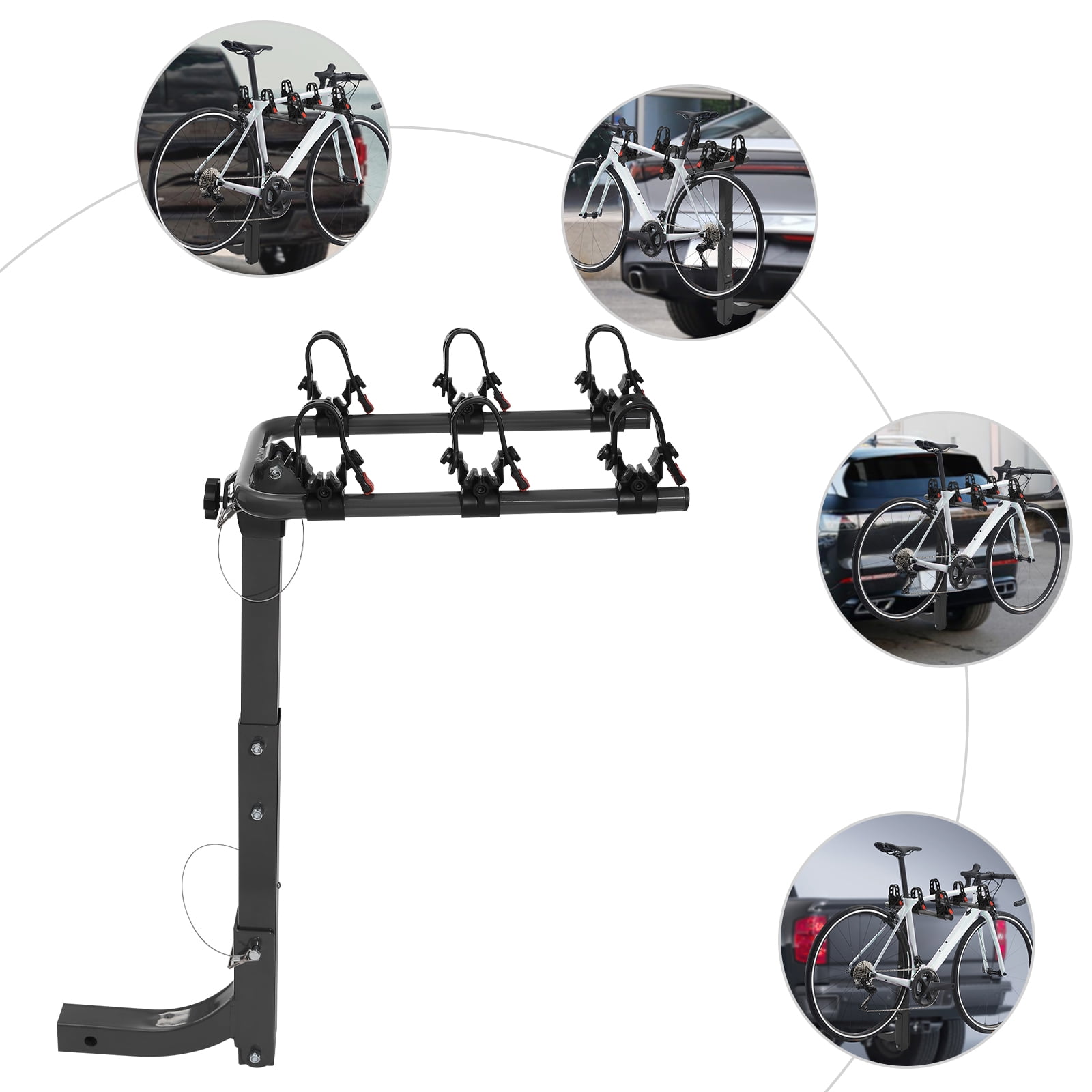 Wildnix Heavy Duty Car Bike Rack with 70kg Load Capacity for 2-inch ...