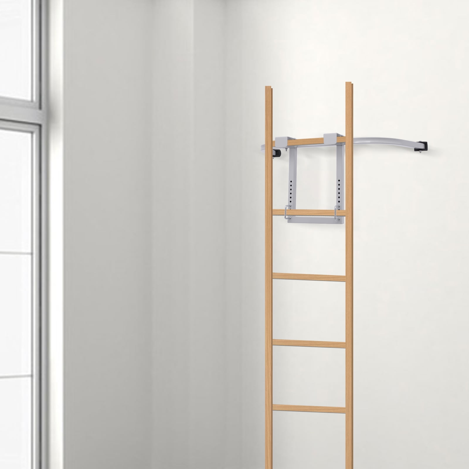 Wildnix Heavy Duty Ladder Stabilizer, Steel Construction with Anti-Slip ...