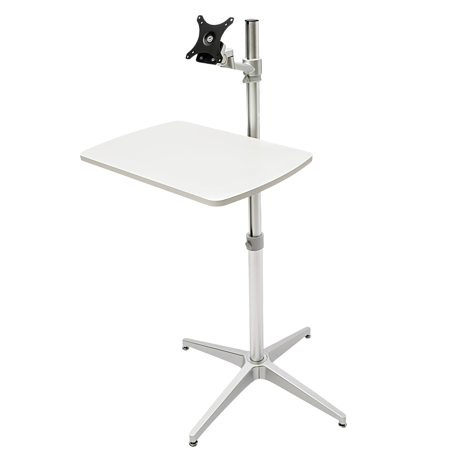 Wildnix Height and Angle Adjustable Laptop Floor Stand, Sturdy Aluminum ...