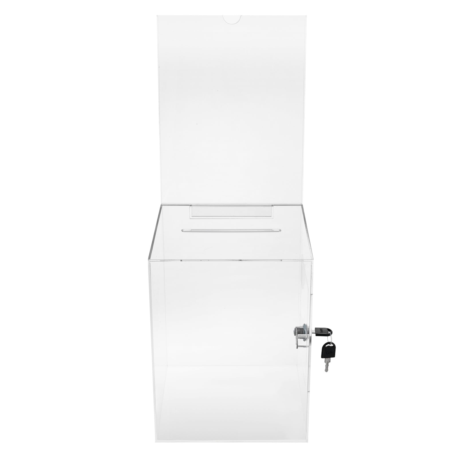 Wildnix High-Quality Acrylic Drop Box for Coins, Coupons, Ballots, and ...