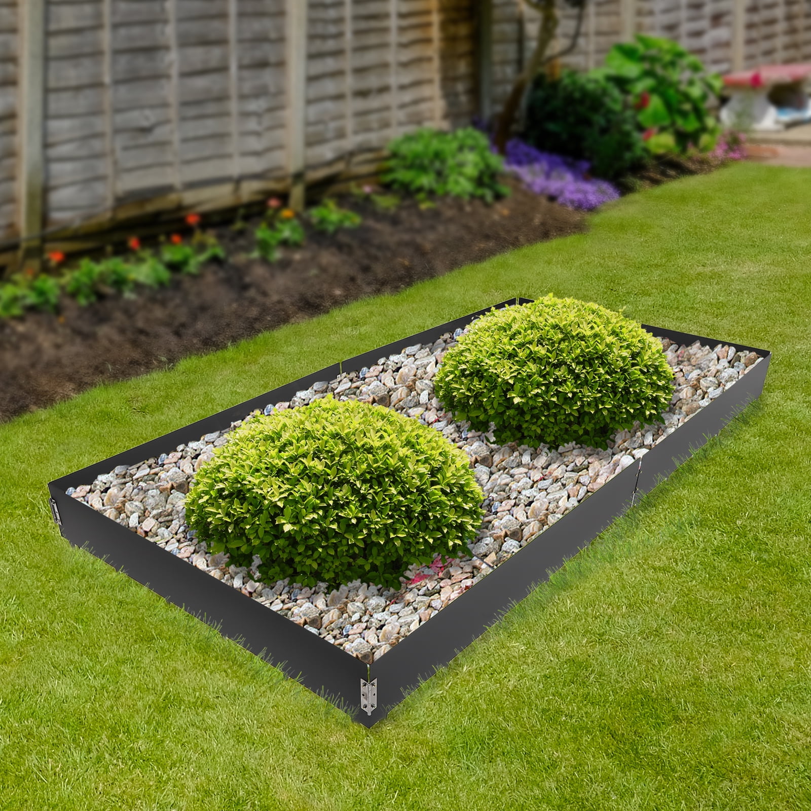 Wildnix Landscape Edging Set of 6, 40in Length, Steel Construction ...
