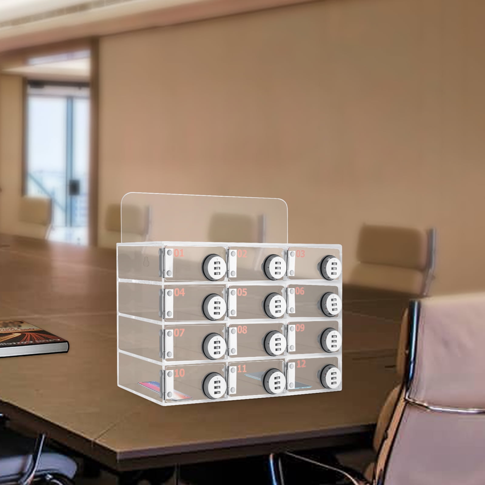 Wildnix Large Capacity Cell Phone Locker with Combination Lock for ...