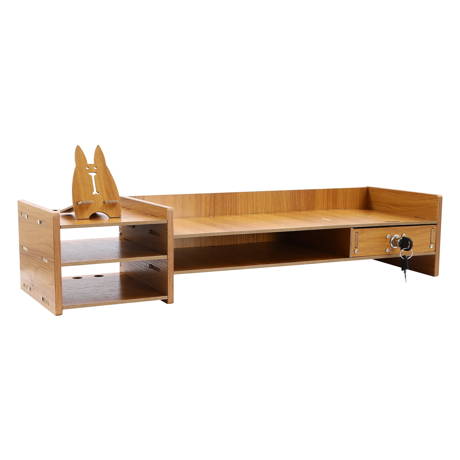 Wildnix Multifunctional Monitor Stand Riser with Drawer, Storage ...