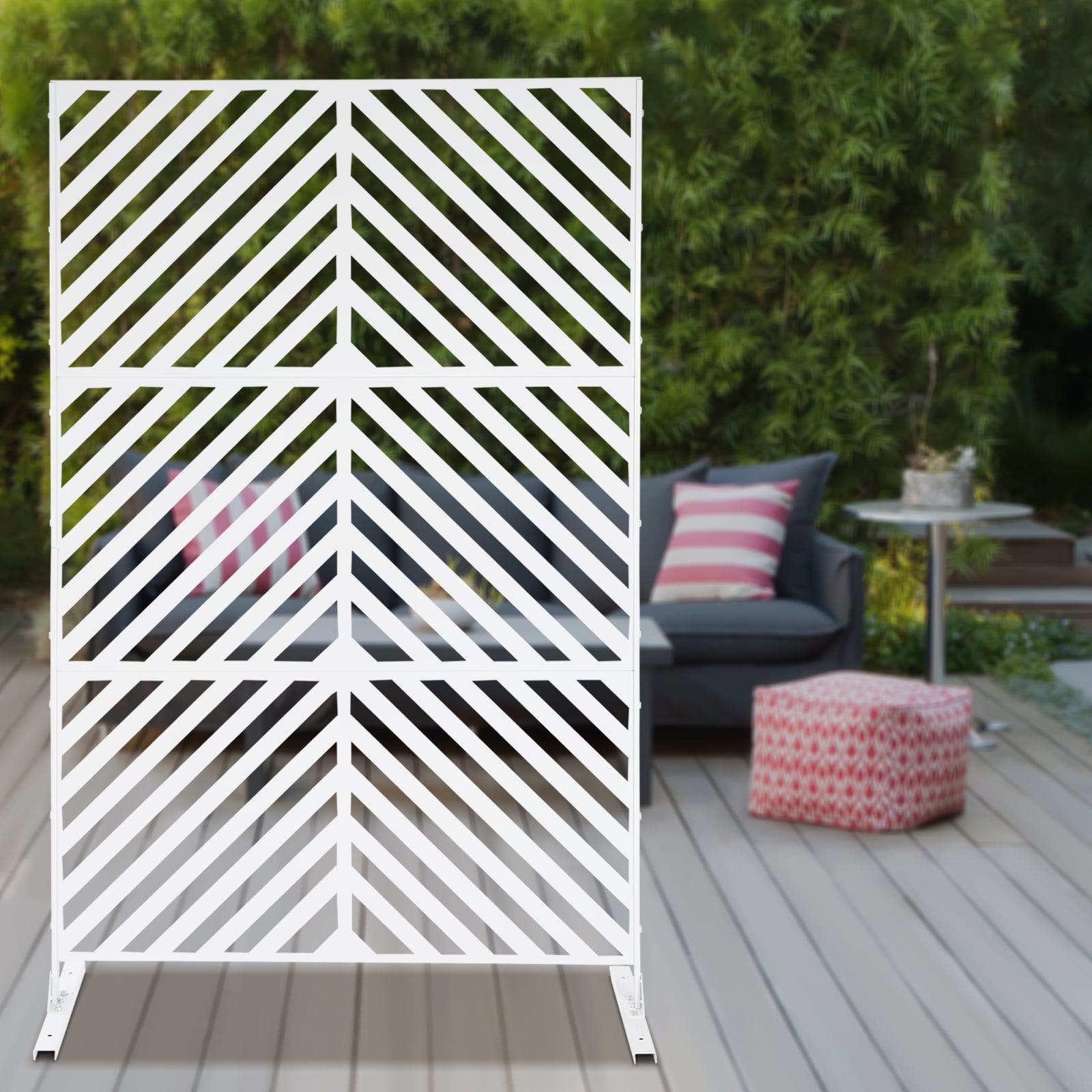 Wildnix Patio Privacy Screen, Decorative Steel, Nano High-Temperature ...