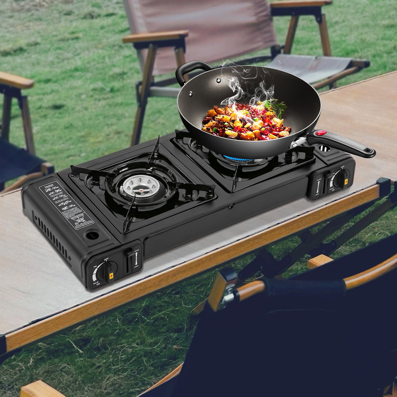 Wildnix Portable Propane Gas Stove – Compact Outdoor Camping Cooker ...