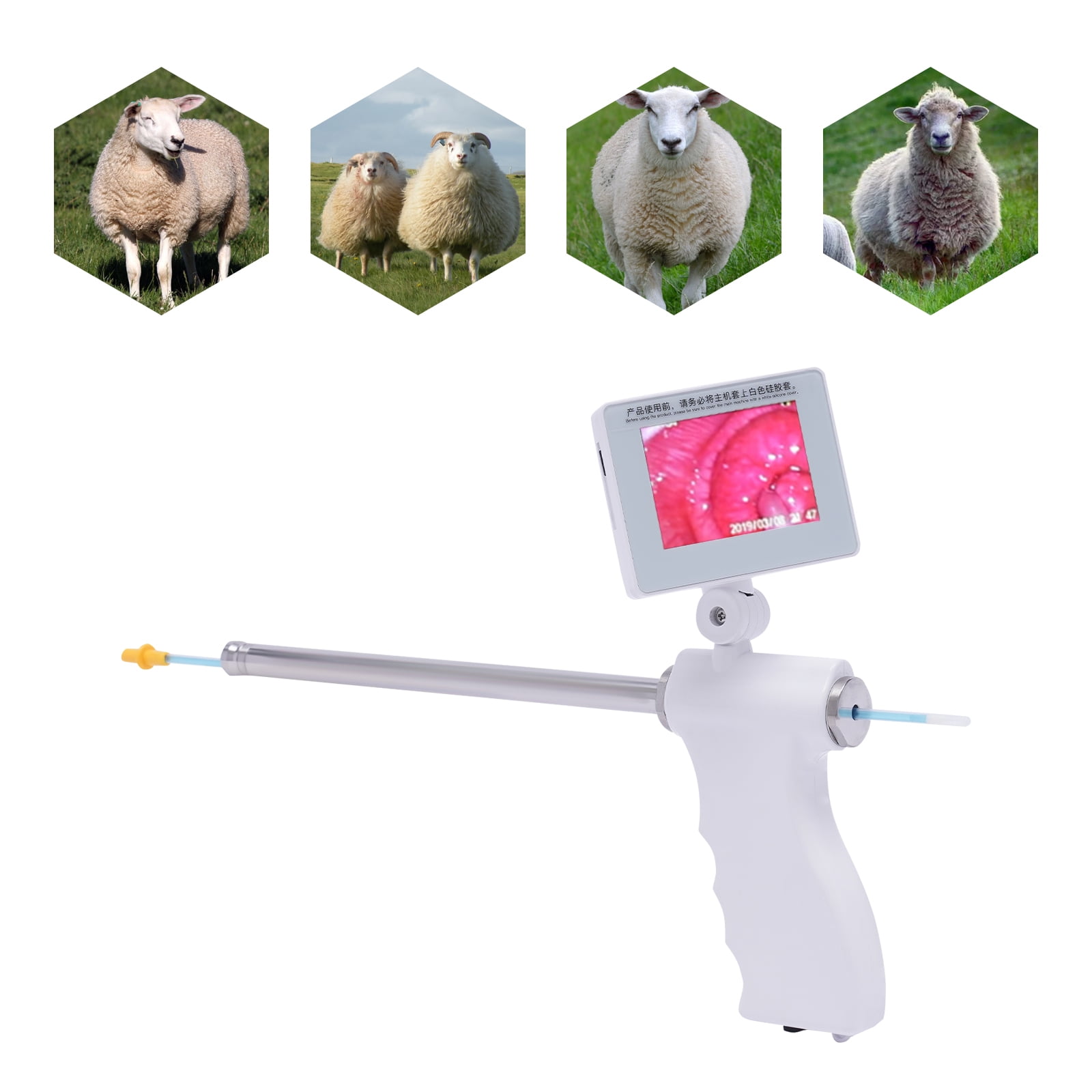 Wildnix Professional Cattle AI Kit, Artificial Insemination Gun Set for Efficient Breeding, 16GB ...