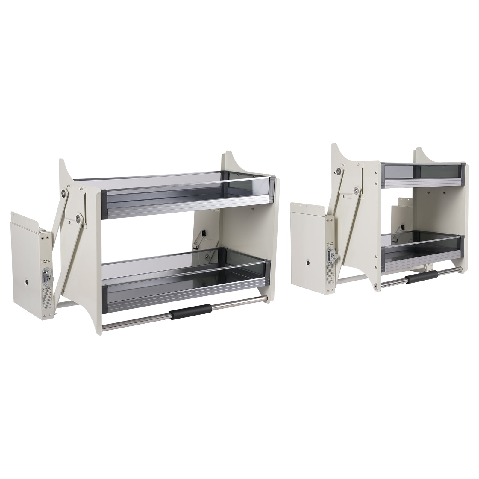 Wildnix Pull Out Cabinet Organizer, 2-Tier Pull Down Shelf with Soft ...
